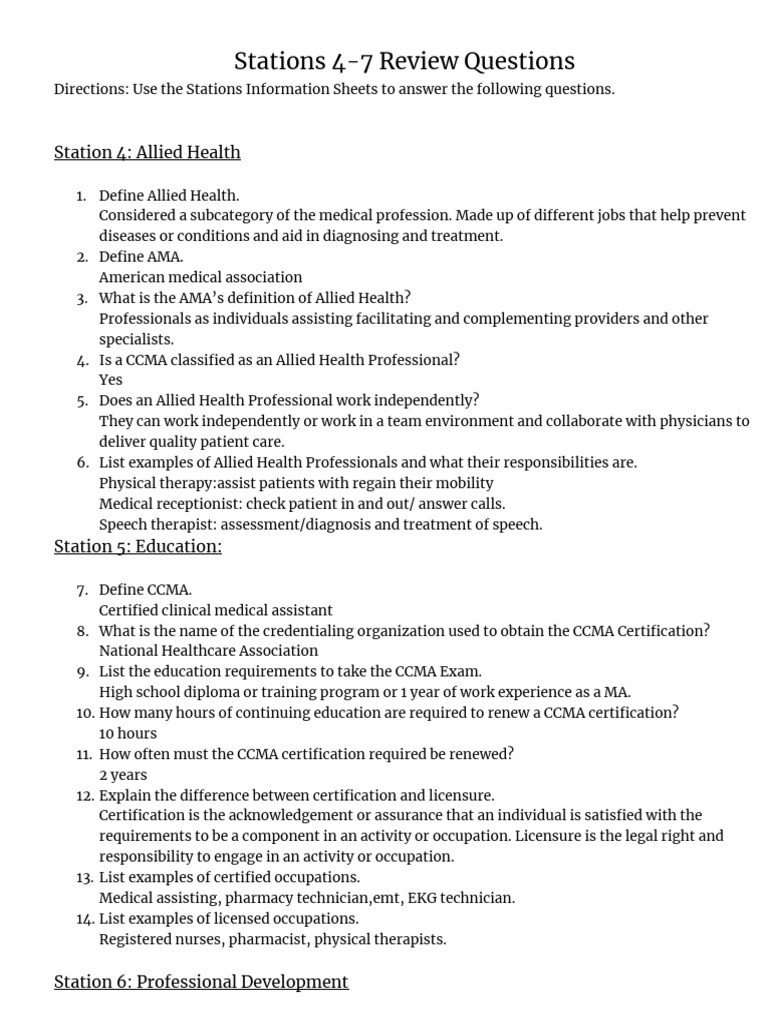 Stations 4-7 Review Questions | PDF
