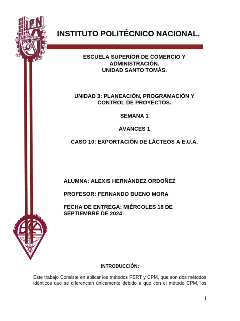 Unidad 3 Avances 1 | PDF