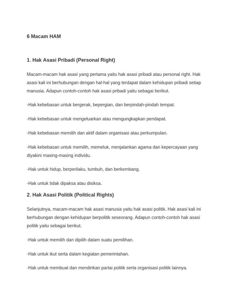 6 Macam HAM | PDF