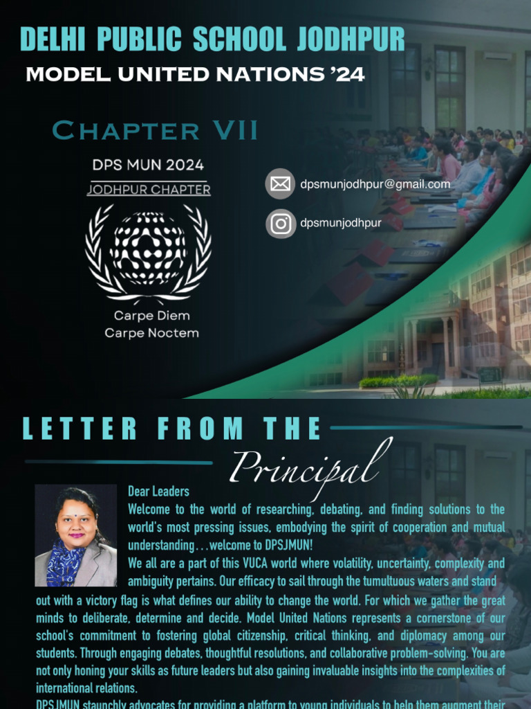 Dps Mun 2024 Brochure | PDF