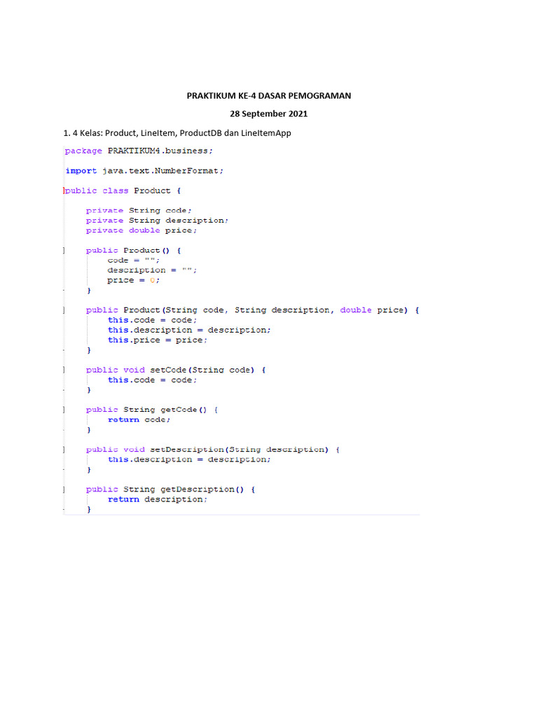 PRAKTIKUM #4 Dasar Pemograman | PDF
