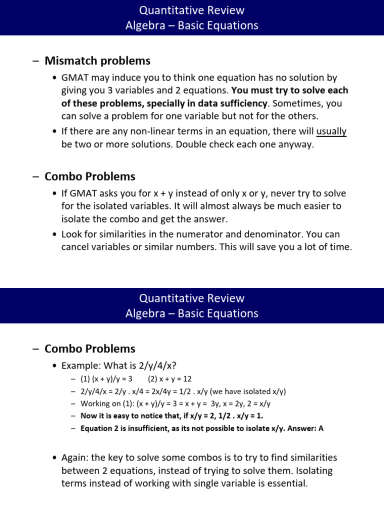 Flashcards - Quantitative Review 2024 | PDF