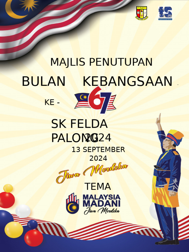 Buku Program Majlis Penutupan Bulan Kemerdekaan 2024 | PDF