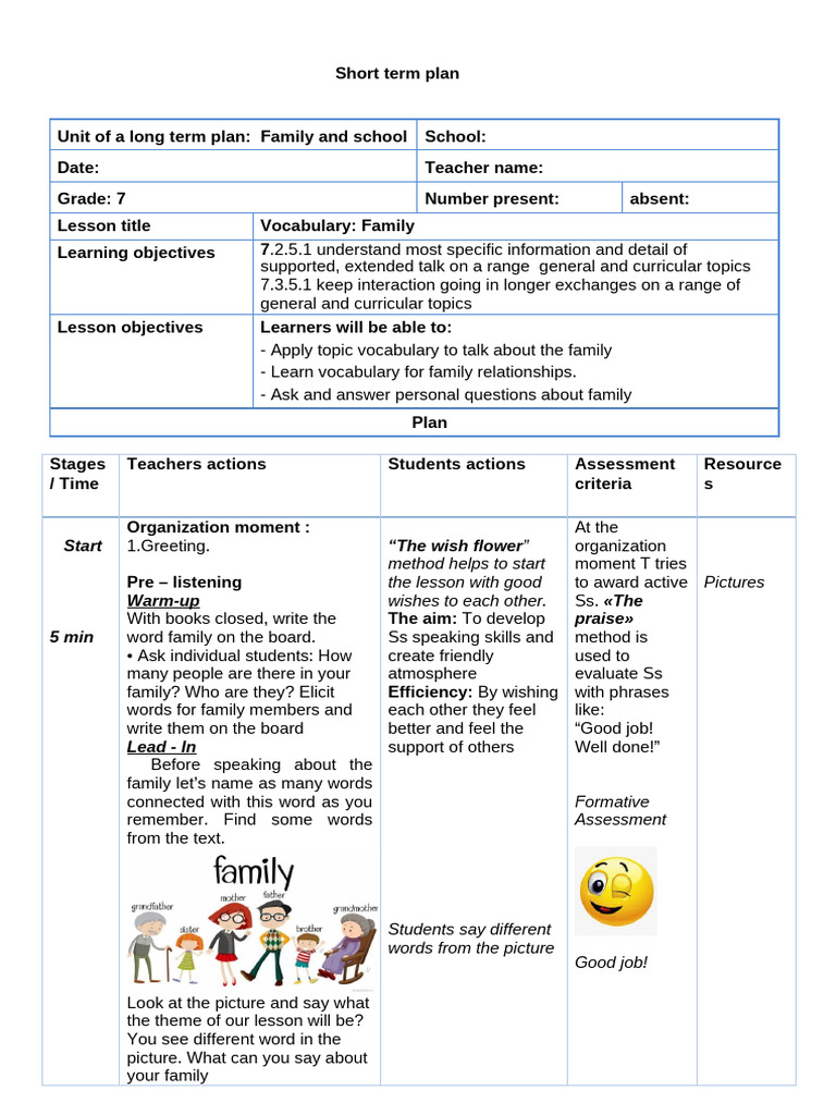 Eng Plus gr 7 term 1 LP | PDF
