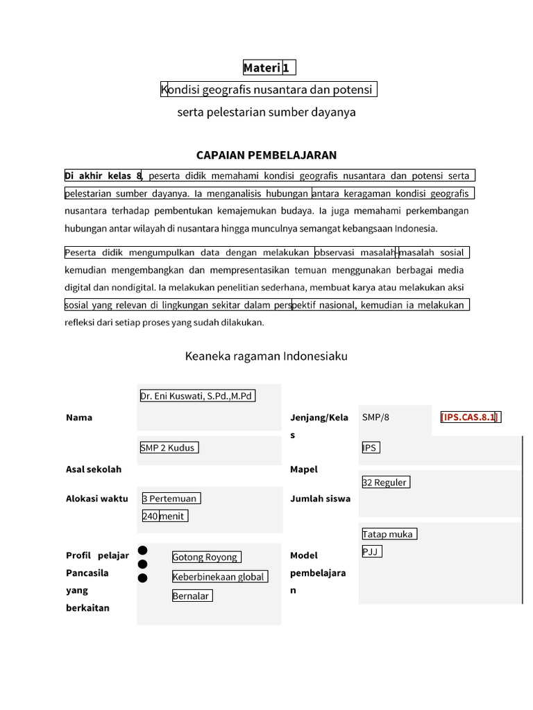 Fase D - TP 1.1 Keragaman Alam Indonesia, Potensi SDA | PDF