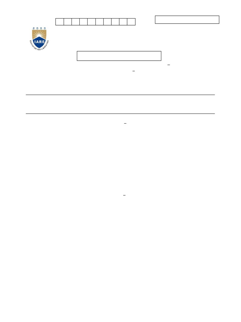 EPGS - IV - Model - Question Paper 1 | PDF