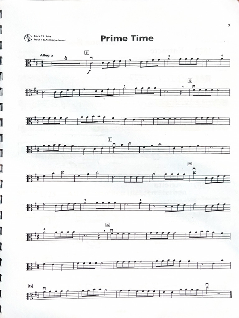 Prime Time Viola Sheet | PDF