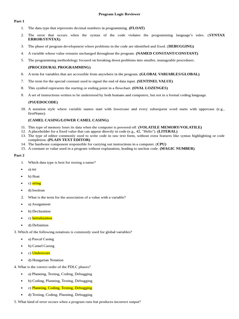 Logic Reviewer | PDF