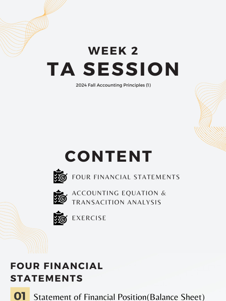 Accounting TA Week 2 | PDF