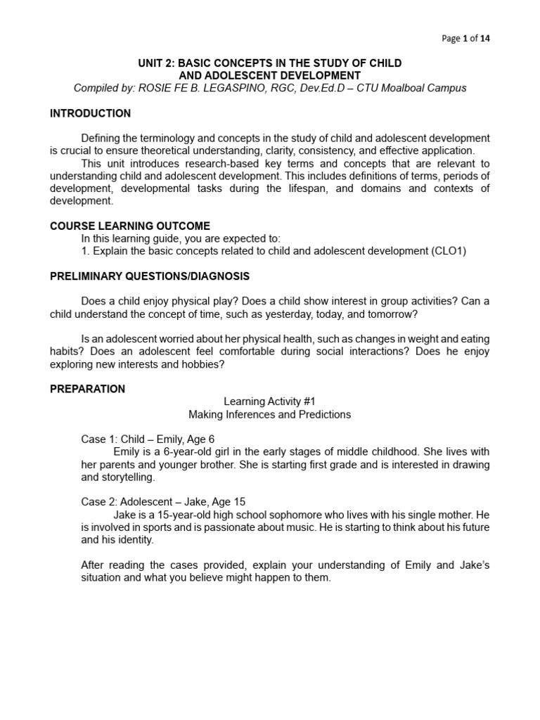 Unit 2 | PDF | Adolescence | Wellness Unit 2 | PDF | Adolescence | Wellness