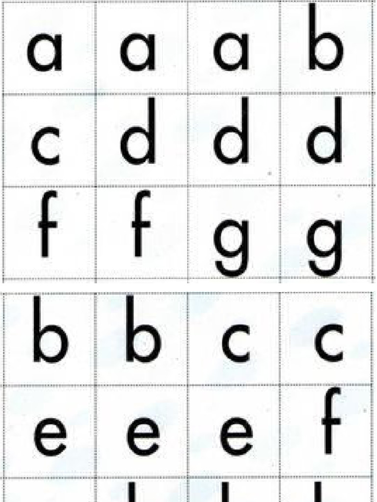 Abecedario Minusculas | PDF