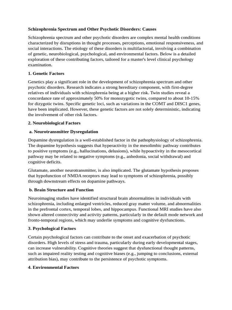 Psychopathology Notes | PDF