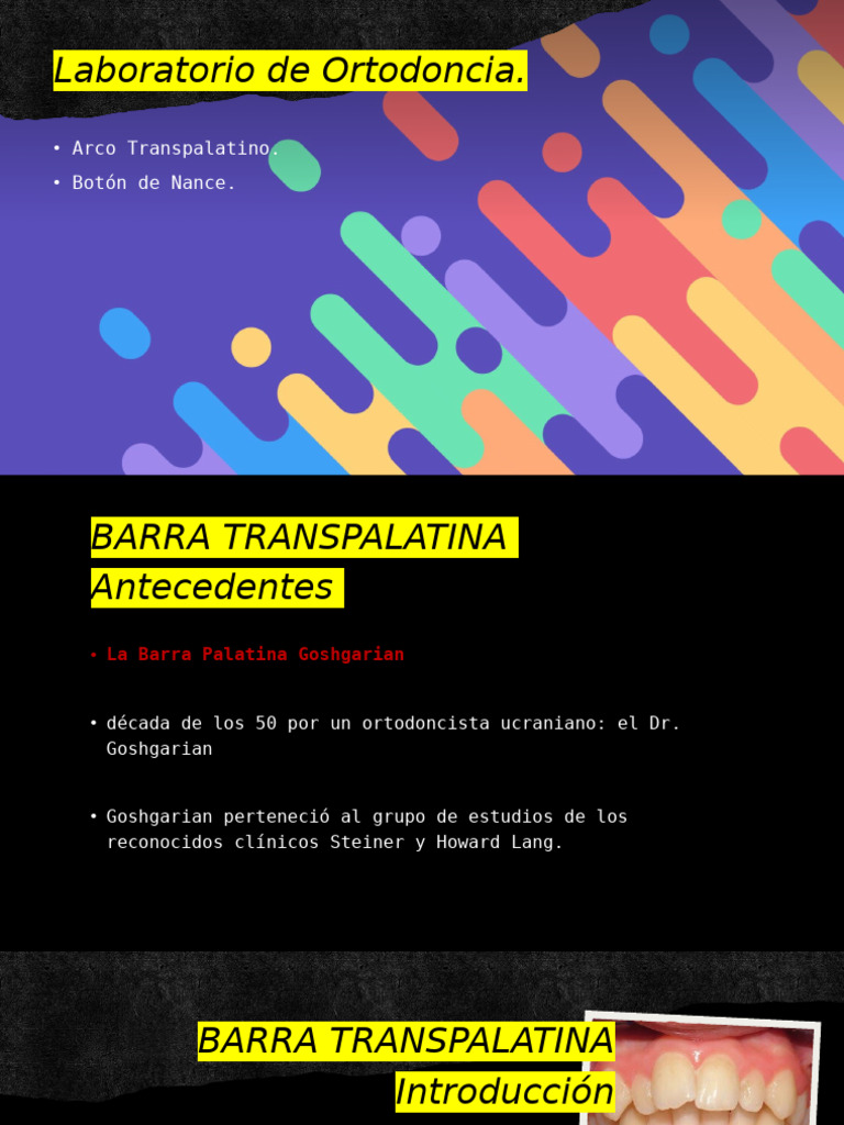 Laboratorio de Ortodoncia ATP , BOTON de NANCE | PDF