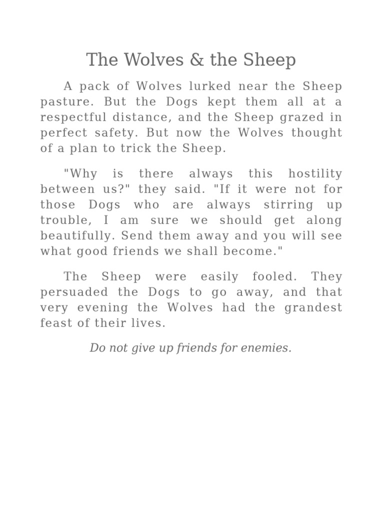 The Wolves | PDF