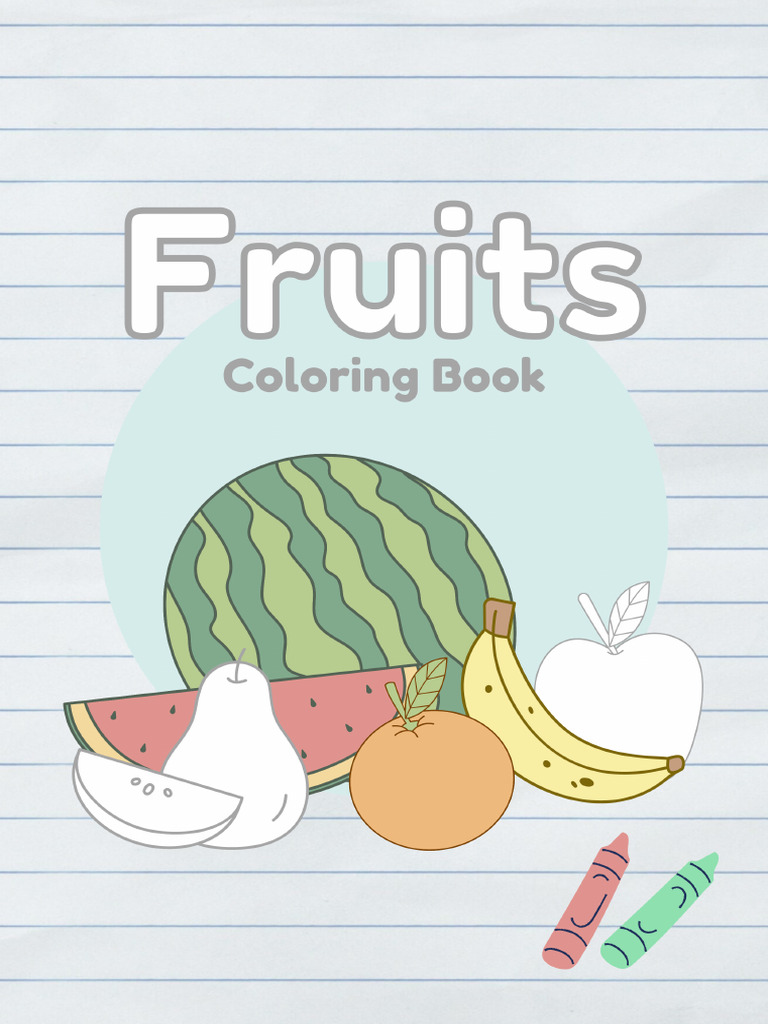 Fruits Coloring Activity | PDF