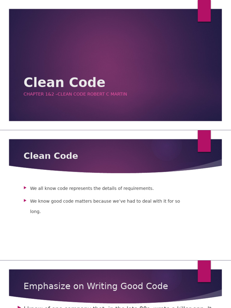 Lecture 07good Code Bad Code | PDF