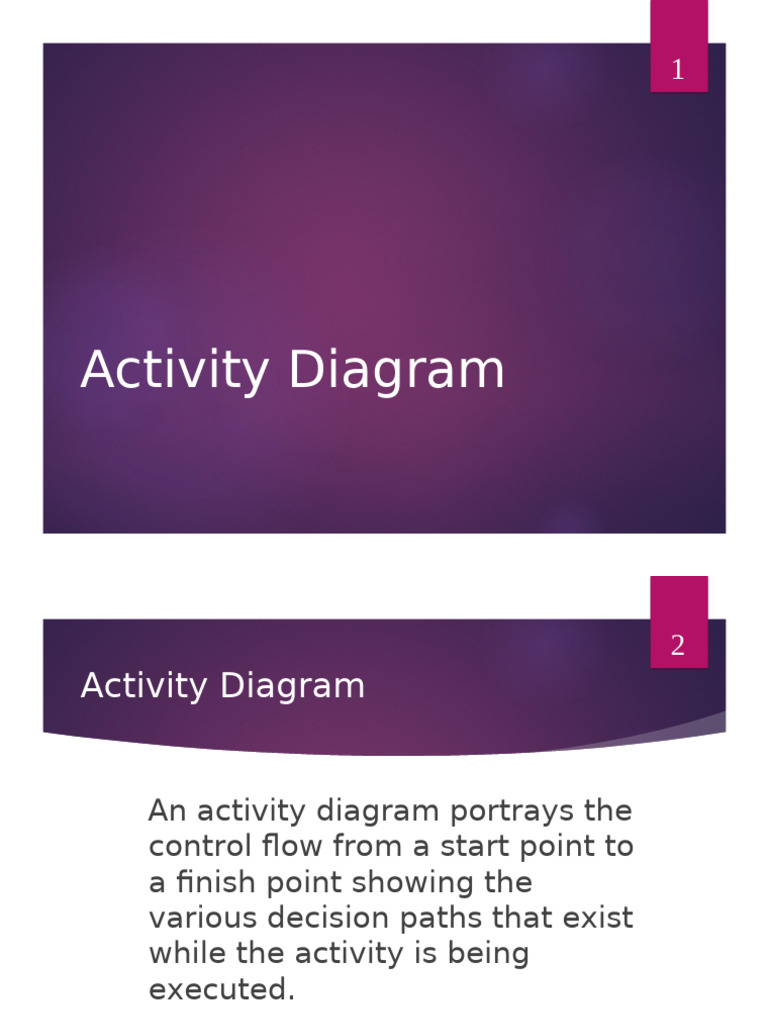 Lecture 4-Activity Diagram | PDF