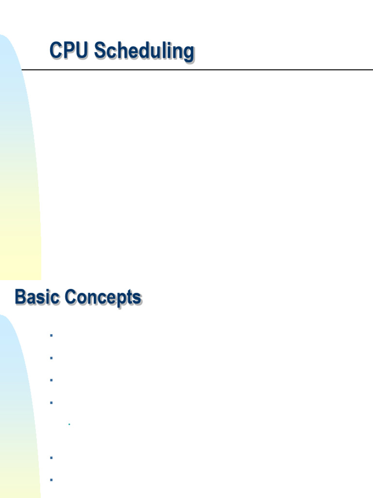 Cpu Scheduling | PDF