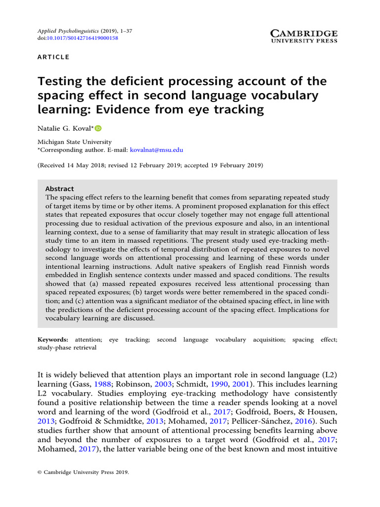 Testing The Deficient Processing Account | PDF
