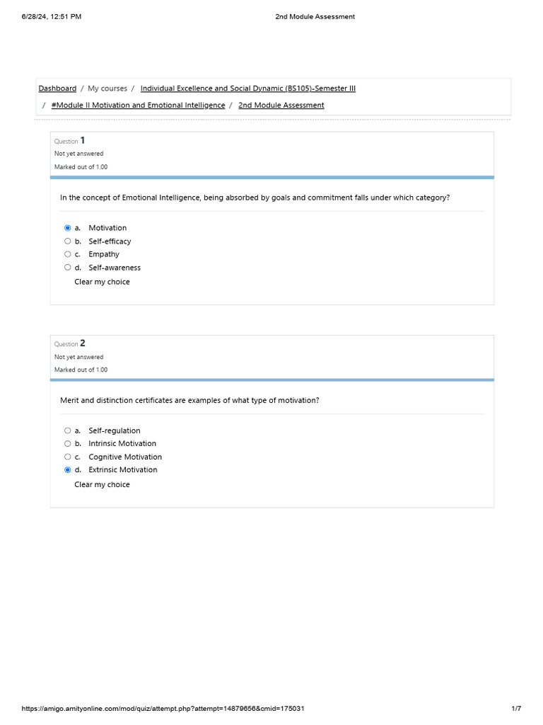 2nd Module Assessment Ind Excellence | PDF