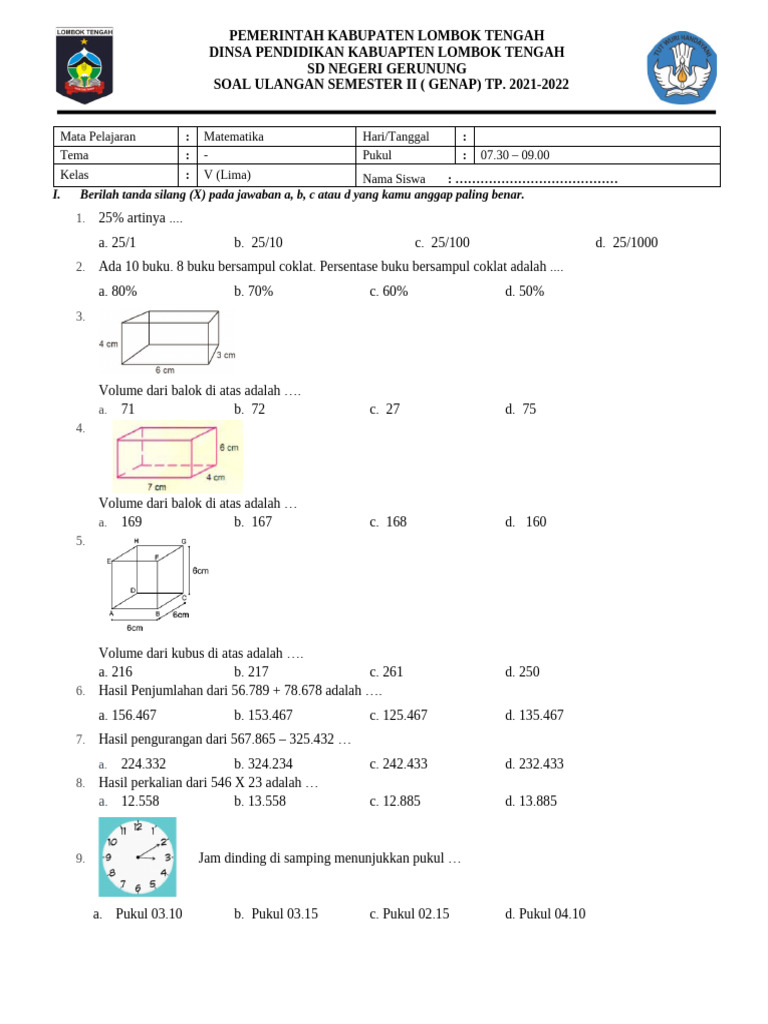 Sola Uts MTK KLS 5 | PDF