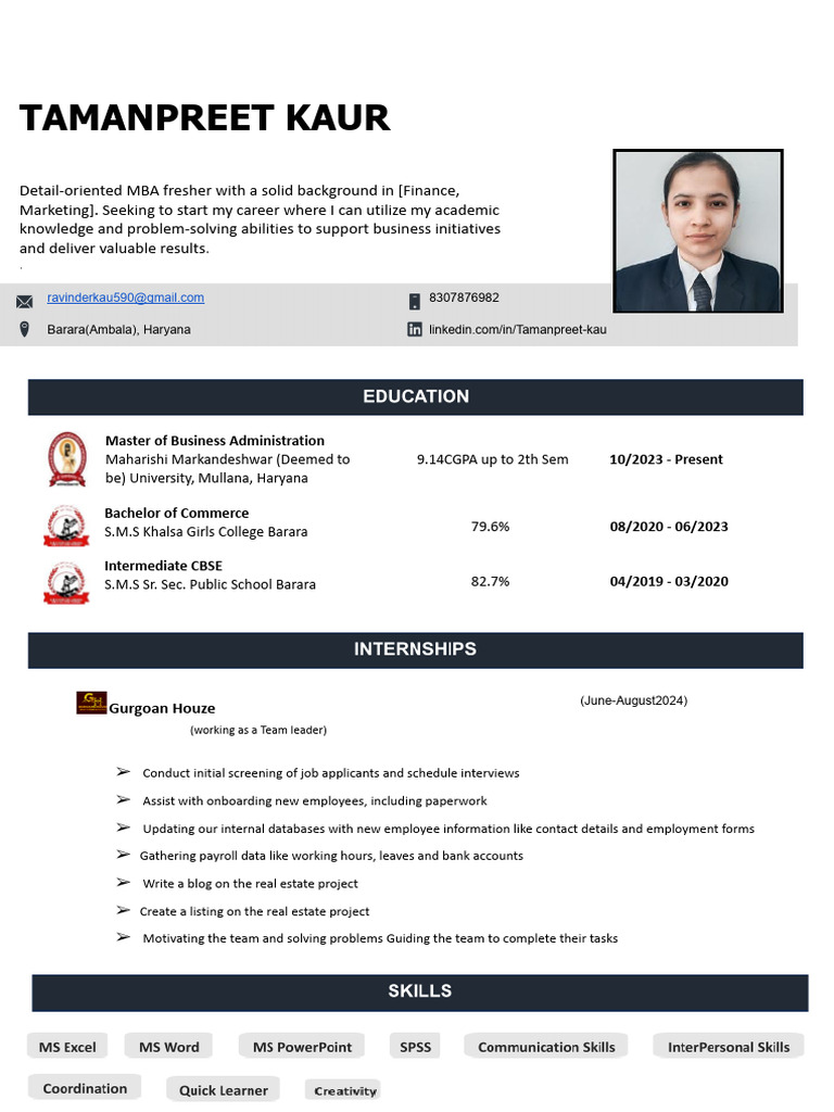 Mandeep Resume | PDF