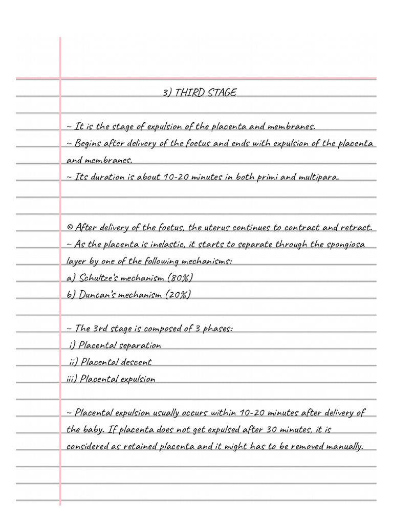 Third Stage Labour | PDF