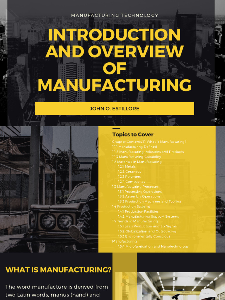 Industrial Manufacturing | PDF