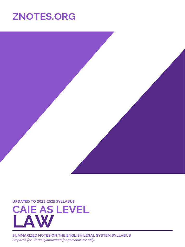 Law Notes | PDF