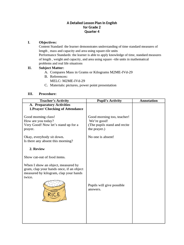 Detailed-Lesson-plan-in-Math2 Quarter 4 | PDF
