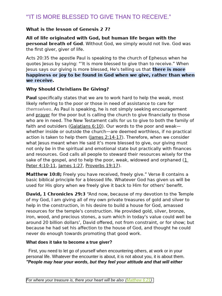 What Is The Lesson of Genesis 2 7 | PDF