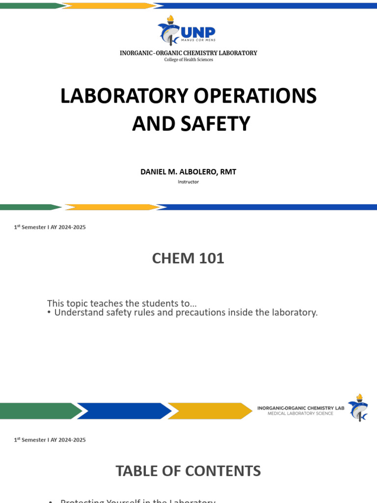 Laboratory Safety Rules | PDF