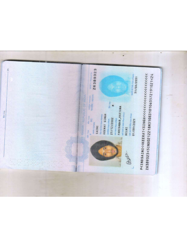 Passport Keerat Singh | PDF