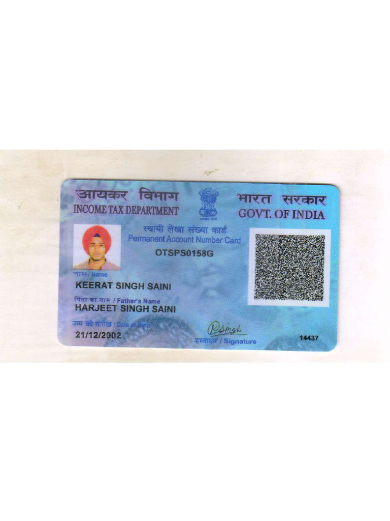 Pan Card Keerat Singh | PDF