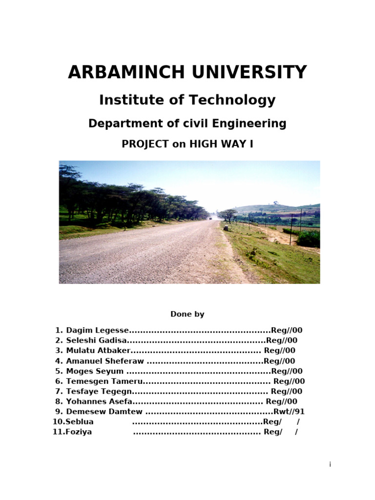 Highway 1 Mini Project (Repaired) | PDF