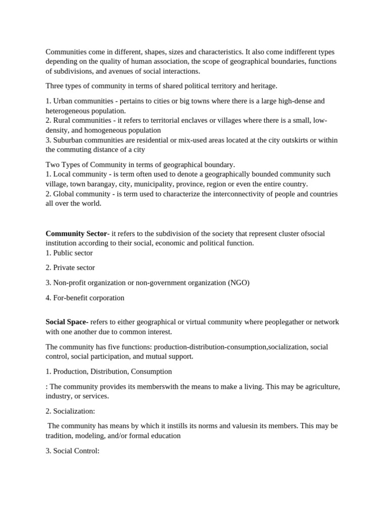 Community | PDF