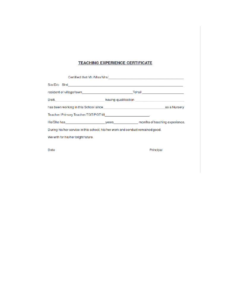 Teacher Certificate 3 | PDF