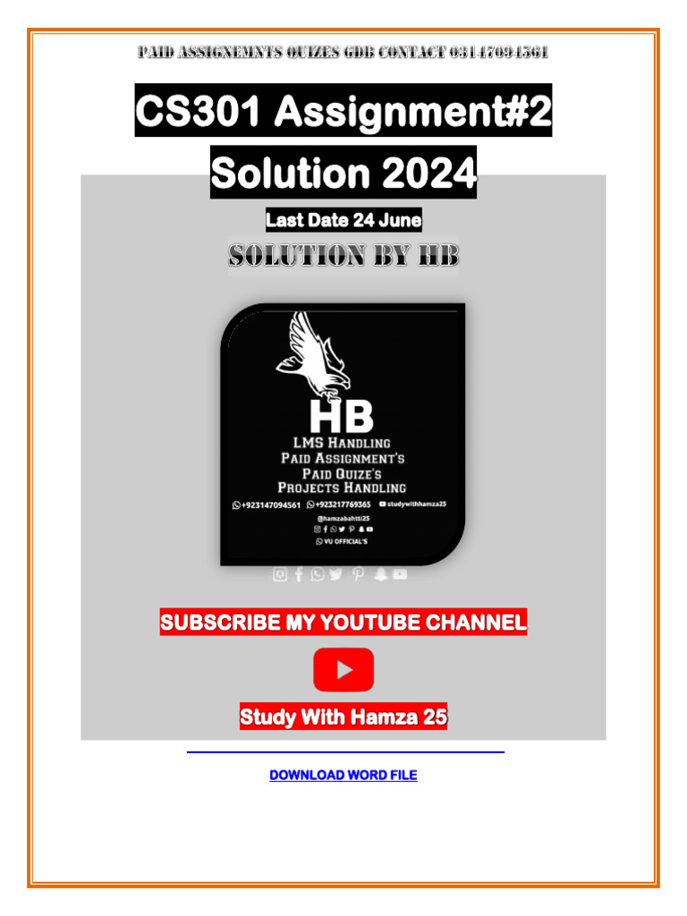 CS301 Manual | PDF