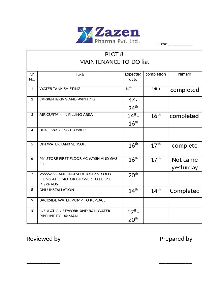 Plot 8 To-Do1 | PDF
