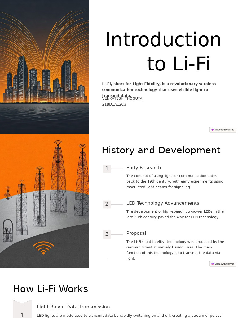 Introduction to Li Fi | PDF