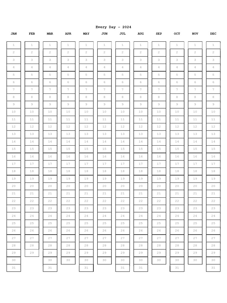 Every Day Calender | PDF