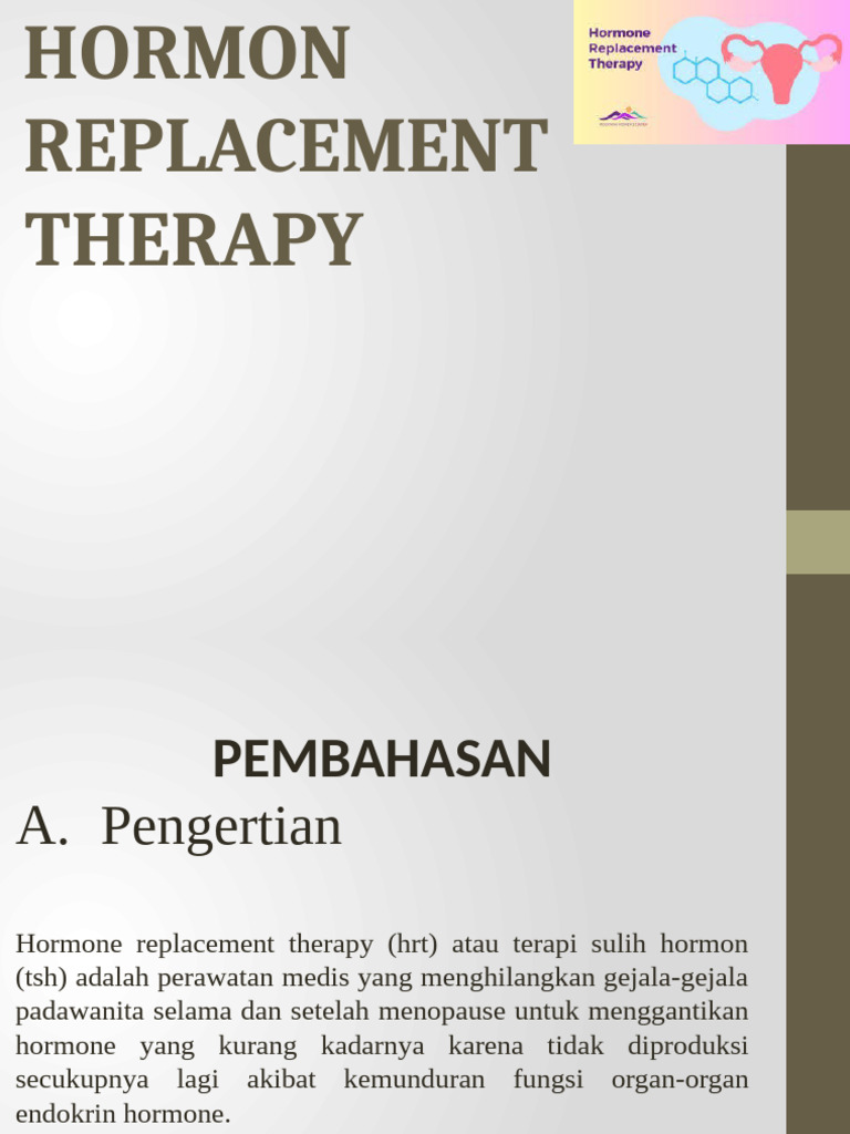 Hormon Replacement Therapy | PDF