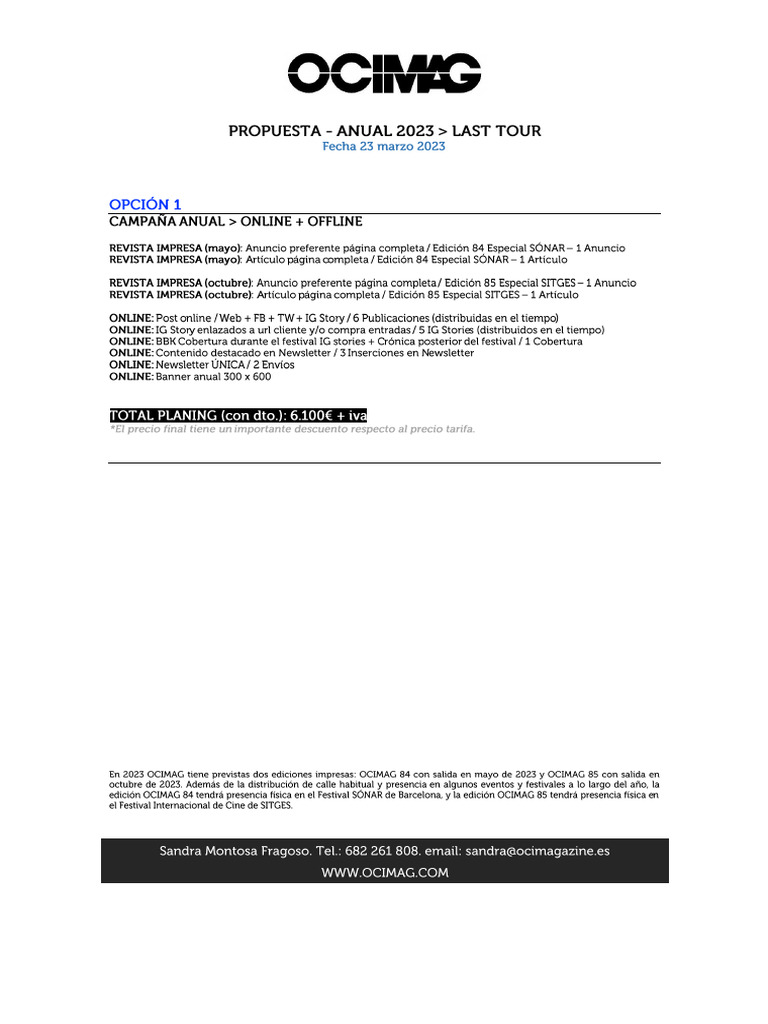 Propu Ocimag 2023 019 - LASTTOUR | PDF