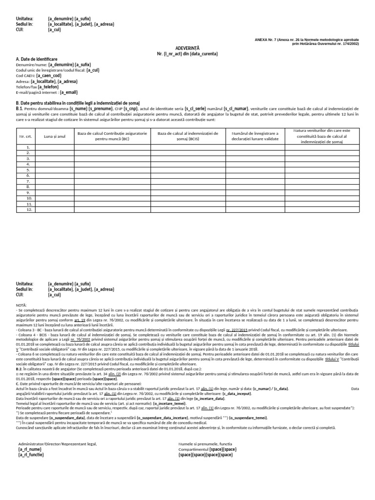 AdeverintaSomaj Anexa7 | PDF