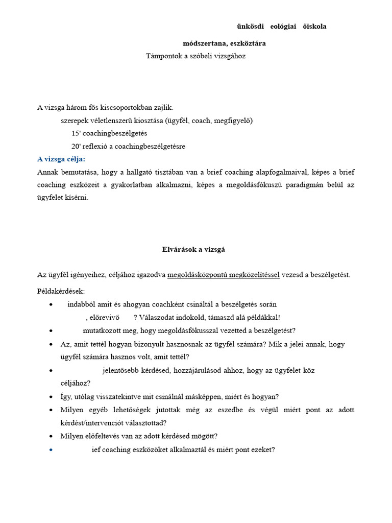 2024 25 Szóbeli Vizsga | PDF