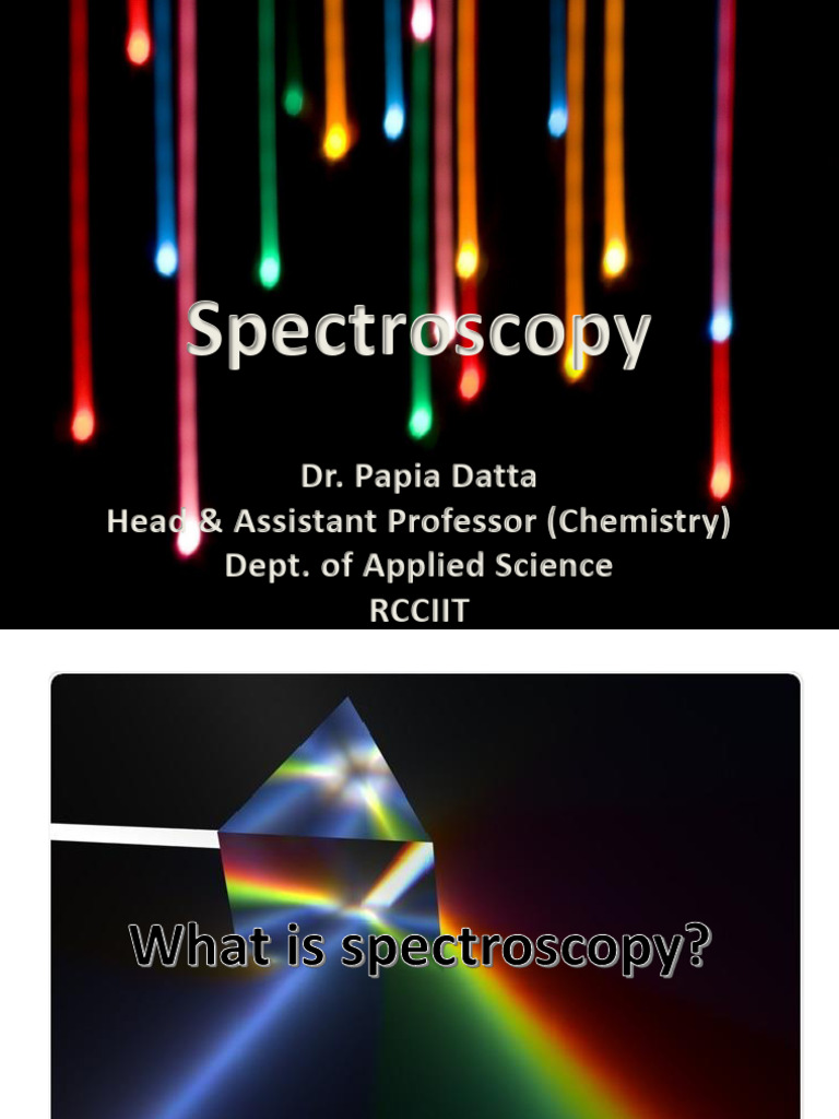 Rotational, Vibrational and NMR Spectroscopy - Students | PDF ...