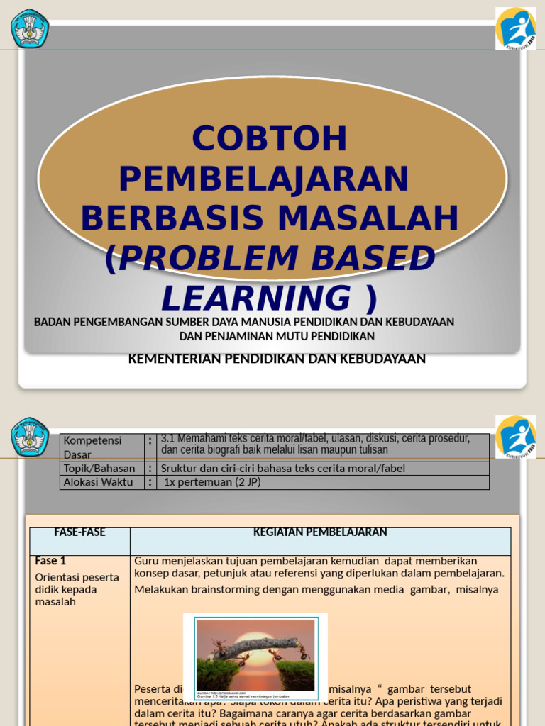 Contoh Pembelajaran Berbasis Masalah | PDF