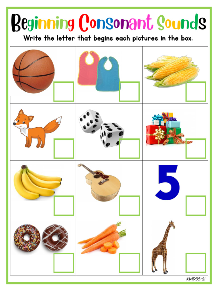 Consonant B, C, D, G, F | PDF