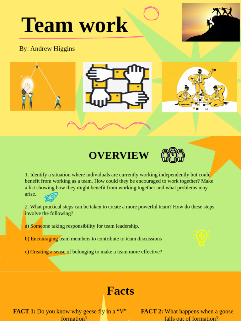 Team Work Andrew Higgins | PDF