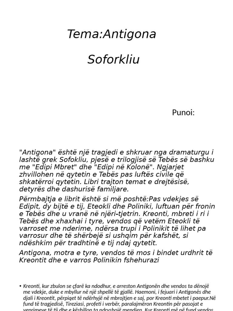 Antigona sofokliu bisede letrare.docx | PDF